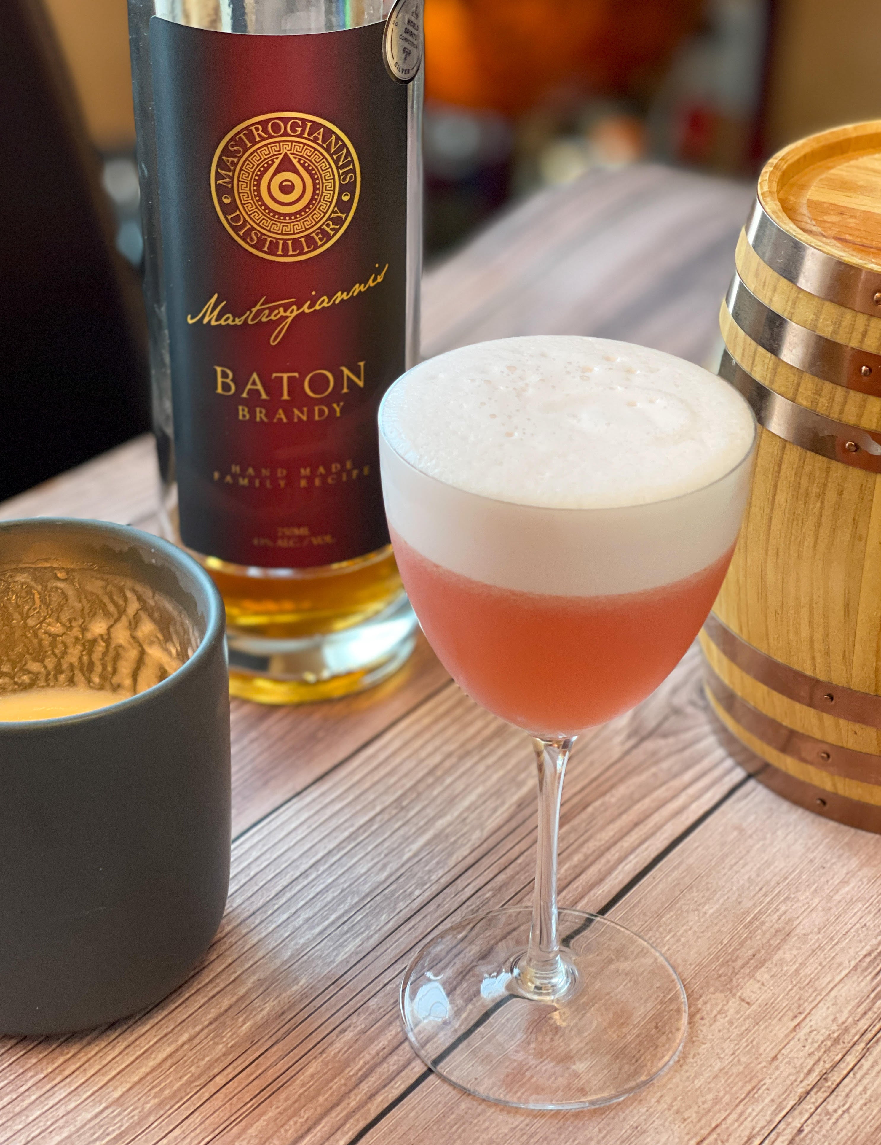 Blood Orange Baton Sour – Mastrogiannis Distillery & Winery